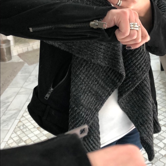 Lush | Jackets & Coats | Nwt Lush Suede Jacket With Knitted Layover ...